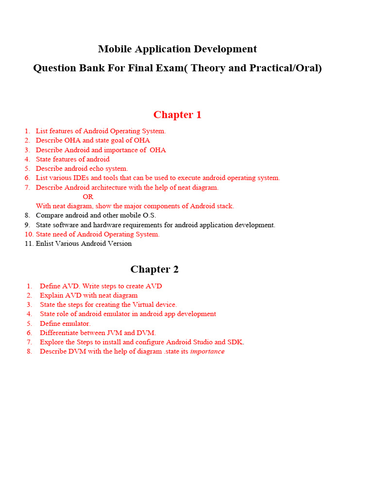 MAD Aasignments | Download Free PDF | Android (Operating System) | Software Engineering