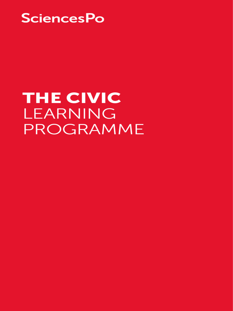 Civic Learning Programme Overview Pdf Interdisciplinarity