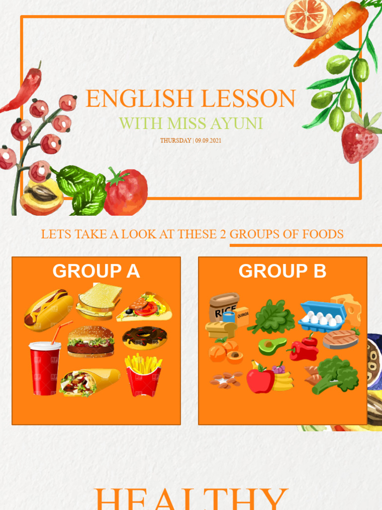2 Arif Healthy Eating (Reading Thursday 09092021 W7) | PDF | Healthy ...