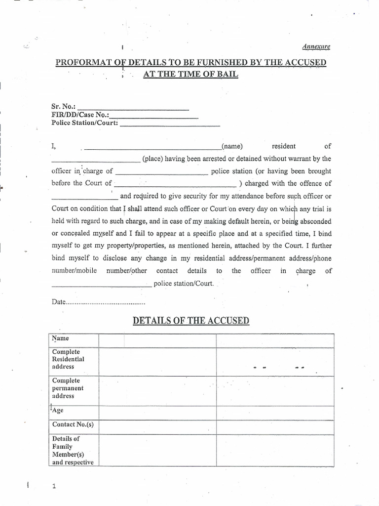 Bail Bond Annexure-B | PDF