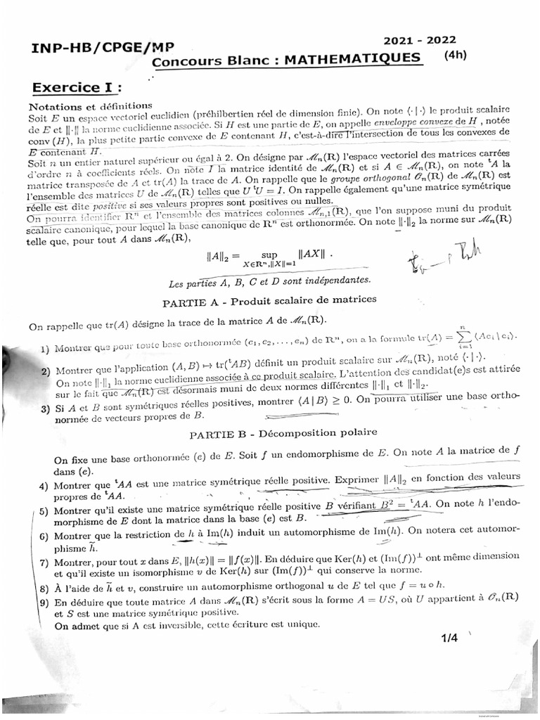 Concours Blanc | PDF