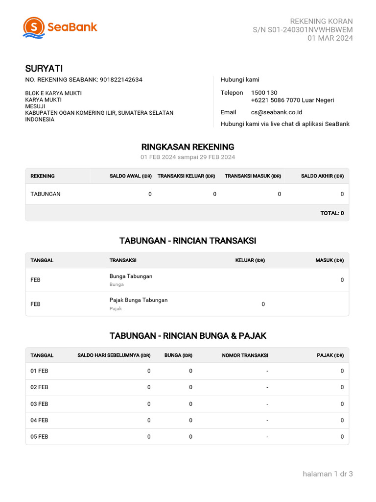 Seabank Statement 20240306 | PDF