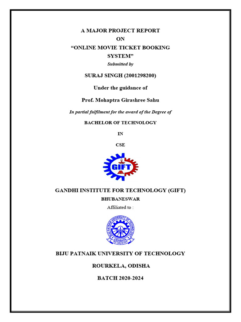 Online Movie TIcket Booking System in Python Django | PDF | Software ...