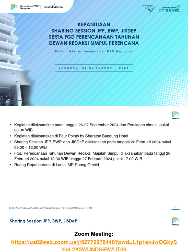 FGD & Sharing Session JPP 2024 | PDF