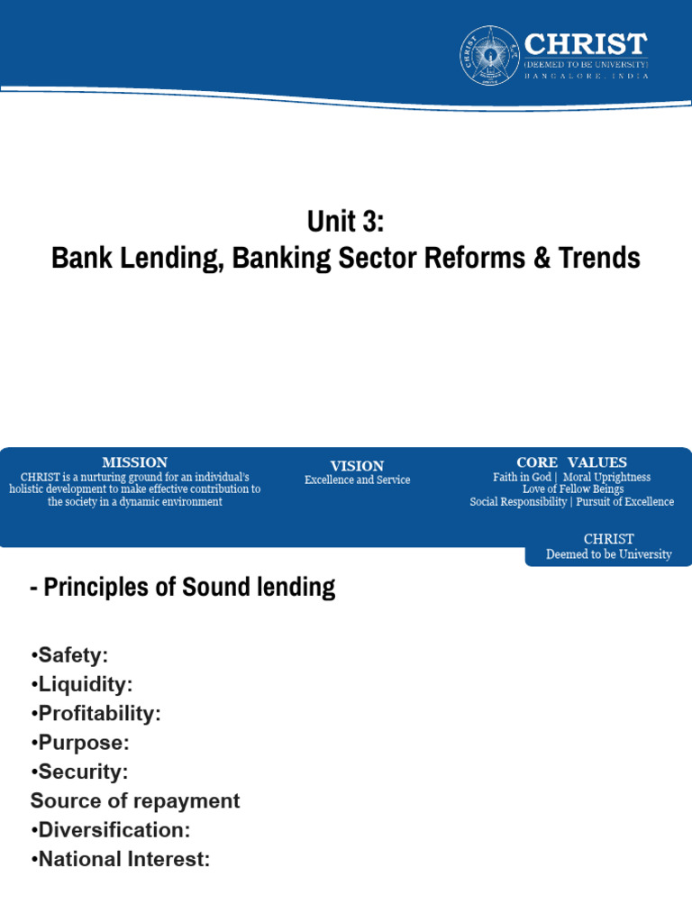 Module 3 Banking Reforms | PDF | Basel Iii | Collateral (Finance)
