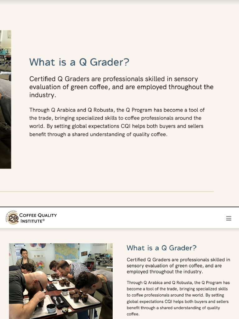 What Is A Q-Grader | PDF