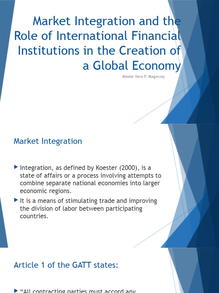 2 3 Role of International Financial Institutions in The Creation 1 ...