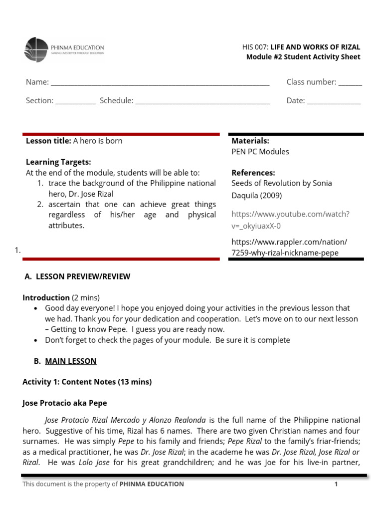 Sas 2 His 007 | PDF | Learning | Saint Joseph