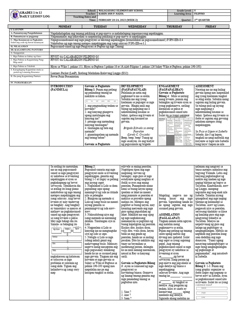 DLL_FILIPINO-5_Q3_W2 | PDF
