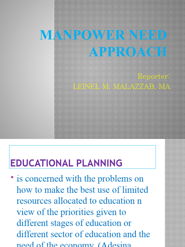 Manpower Approach | PDF | Human Resources | Business