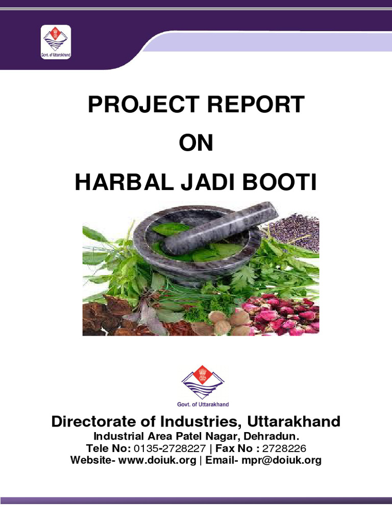 Herbal Jadi Booti Project Report | PDF | Depreciation | Financial ...