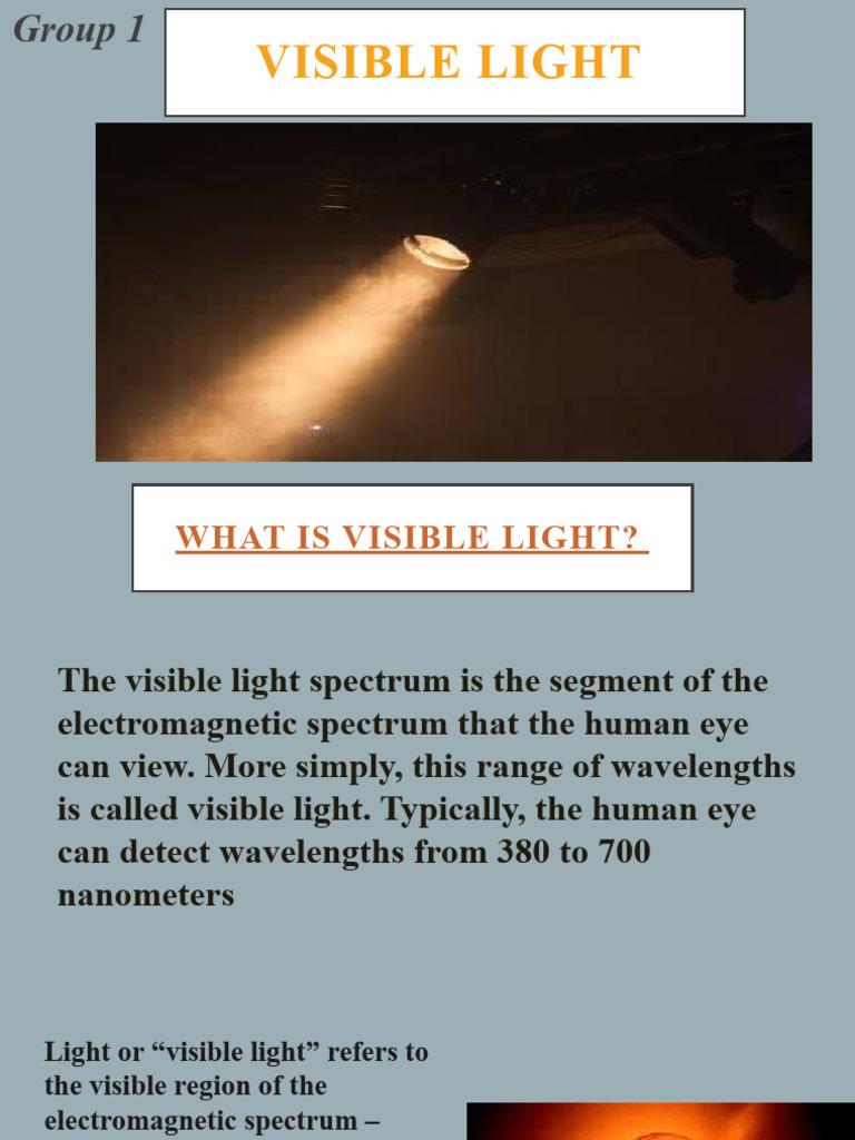 Visible-Lights | PDF | Electromagnetic Spectrum | Light