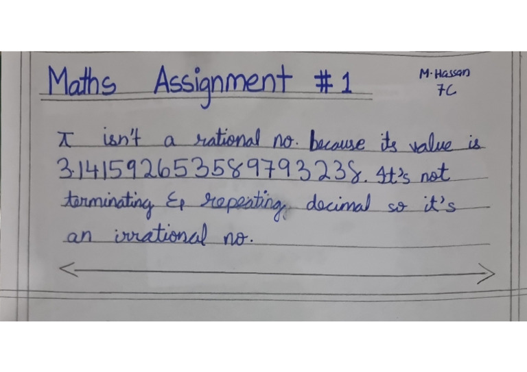 Maths Online Assignment 1 by M Hassan 7c | PDF