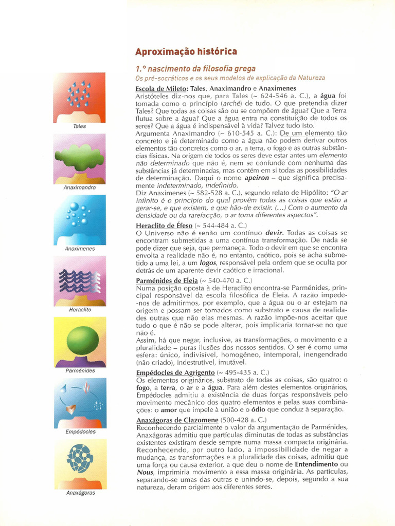 Filosofia Grega - Pré-Socráticos - Aristóteles | PDF