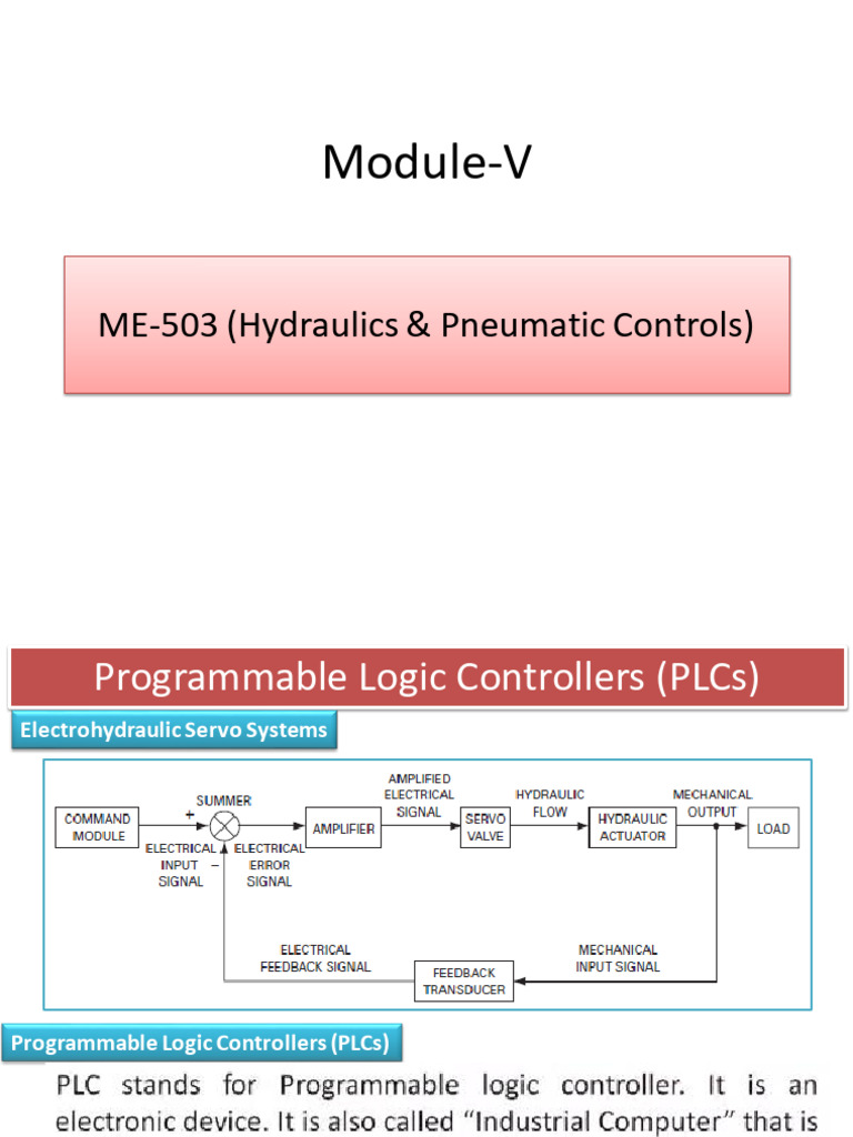 Module V | PDF | Programmable Logic Controller | Relay