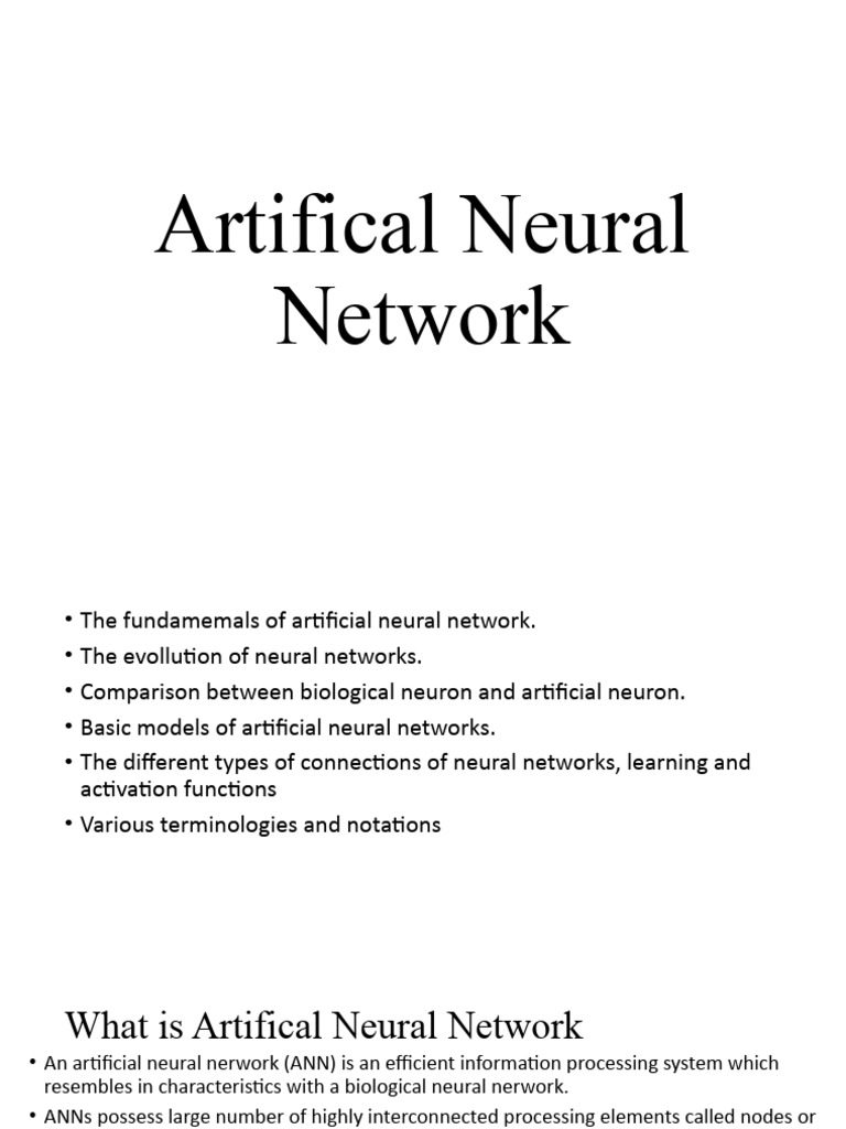 Understanding Artificial Neural Networks | PDF | Artificial Neural ...