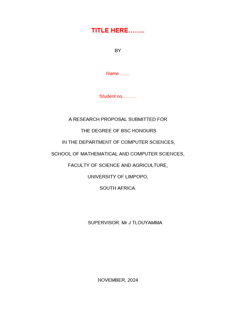 Proposal Template | PDF | Data Analysis | Data