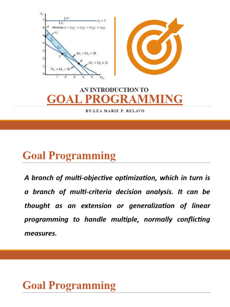 Introduction To GP | PDF | Linear Programming | Mathematical Optimization