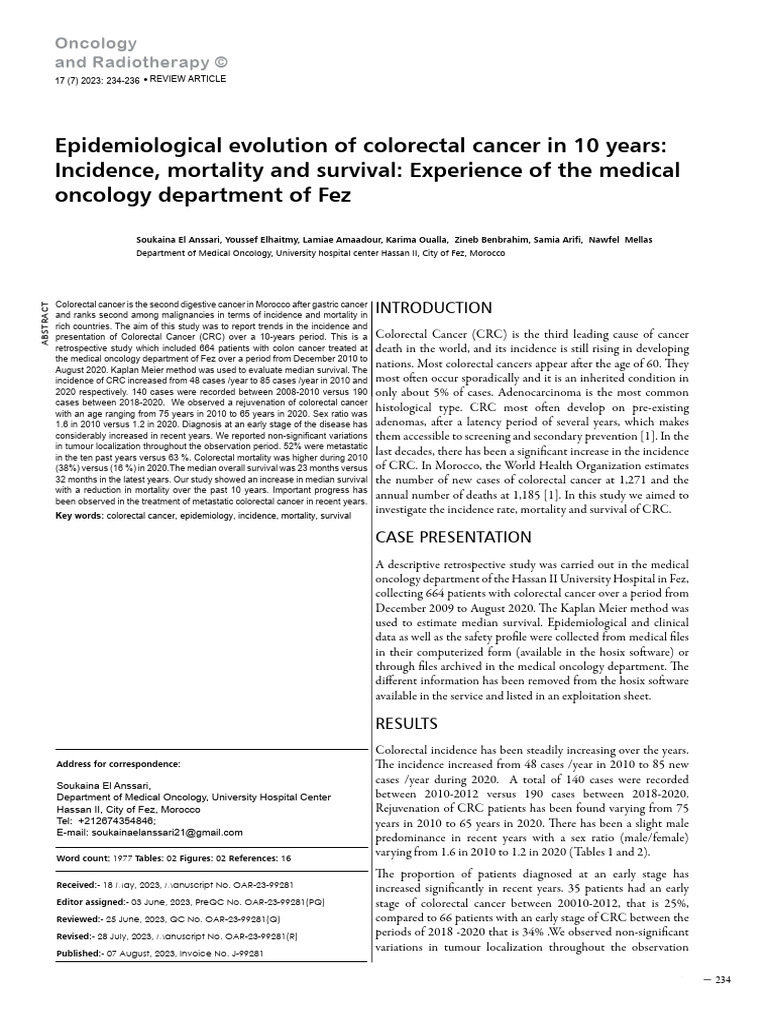 epidemiological-evolution-of-colorectal-cancer-in-10-years-incidence ...