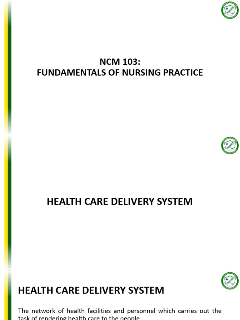 PDF NCM 103 Funda PPT 2 Ay 23 24 | PDF | Health Care | Health Professional
