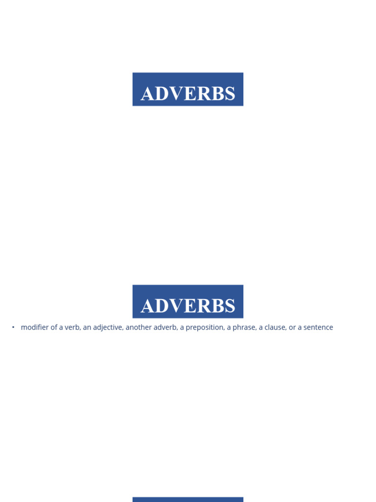 Adverbs of Manner: Usage and Position | PDF | Adverb | Verb