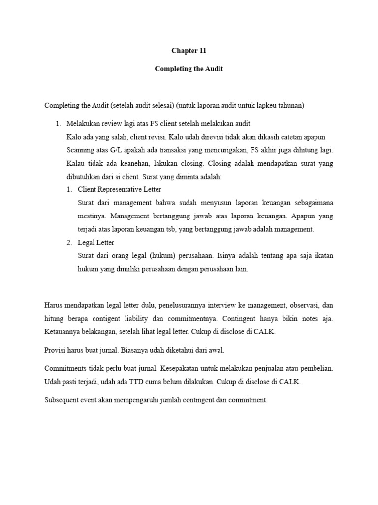 Catatan Audit Materi UAS | PDF