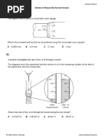 Igcse Physics Paper 6 Revision Notes | PDF