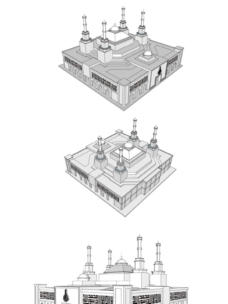 Bentuk Dasar Mesjid Baitul Muslimin | PDF