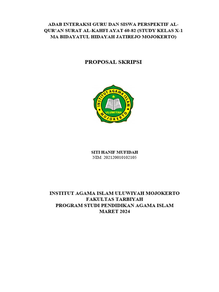 Cover Sempro Hanif Mufidah | PDF