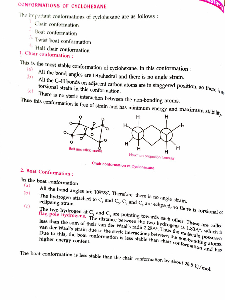 Cyclohexane Conformations Explained | PDF | Conformational Isomerism | Organic Chemistry