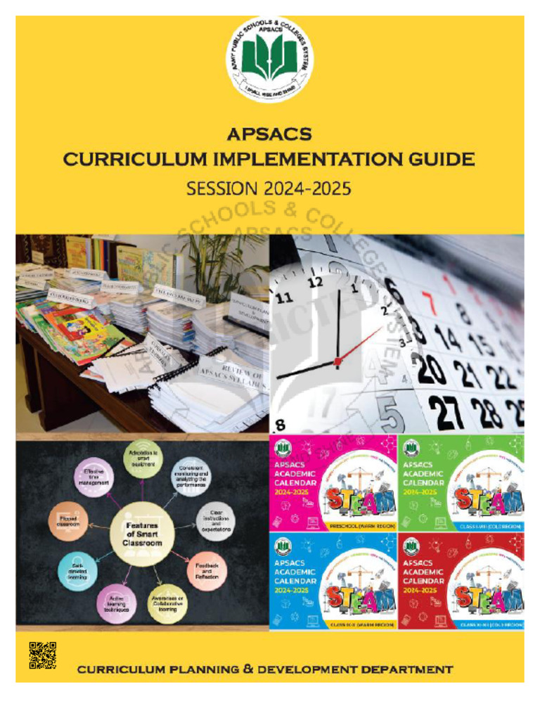 APSACS Curriculum Implementation Guide Session 2024-25 Dated 17 Apr ...