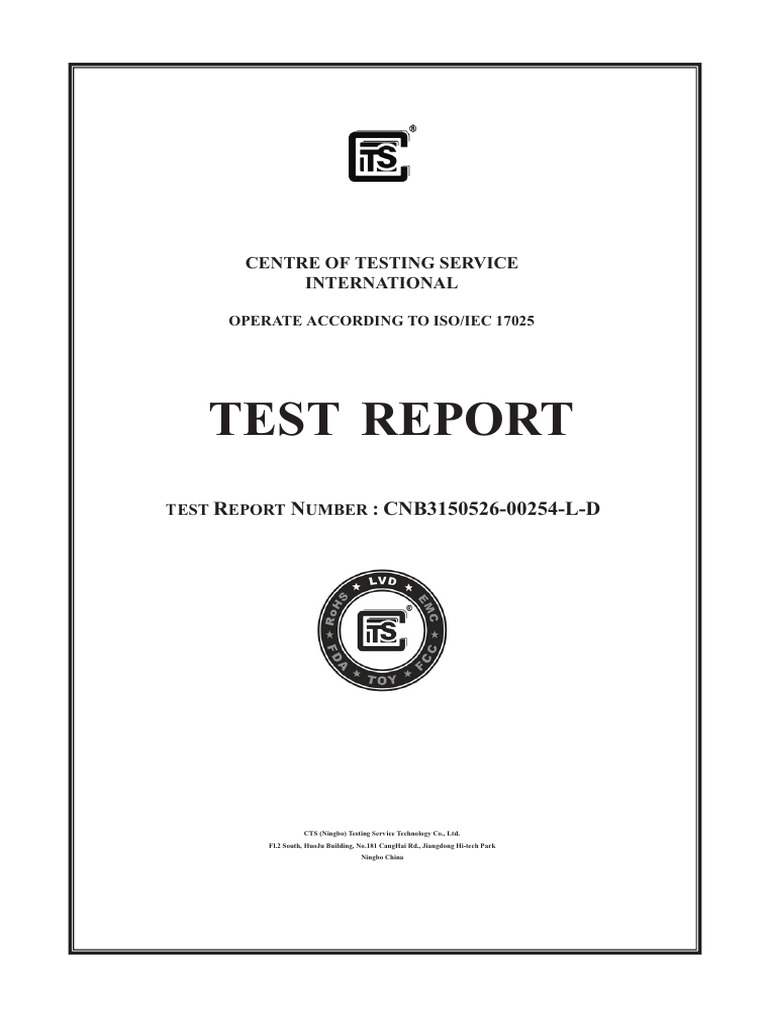 RR - WP Enclosure - Ip66 Test Report 2019 | PDF | Electricity ...