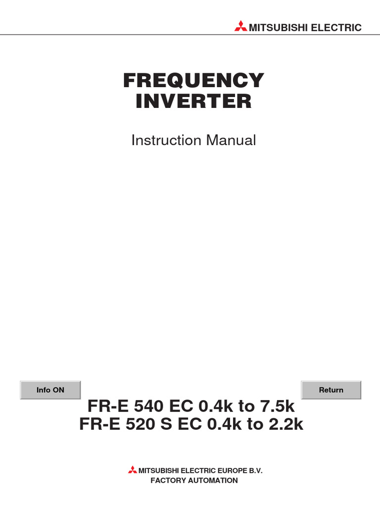 Manual Inverter | PDF | Electric Motor | Power Inverter