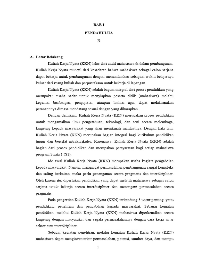 Laporan KKN Individu Isna | PDF