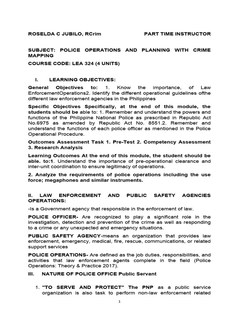 Police Operations and Procedures Overview | PDF | Police | Search Warrant