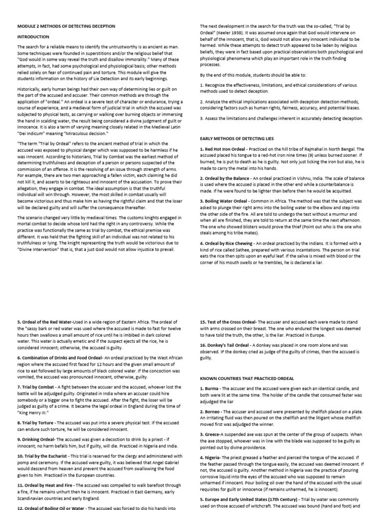 LDT M2 | PDF | Polygraph | Hypnosis