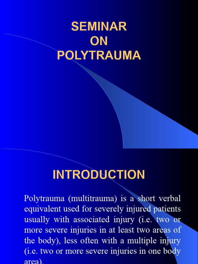 POLYTRAUMA | PDF | Traumatic Brain Injury | Physical Therapy
