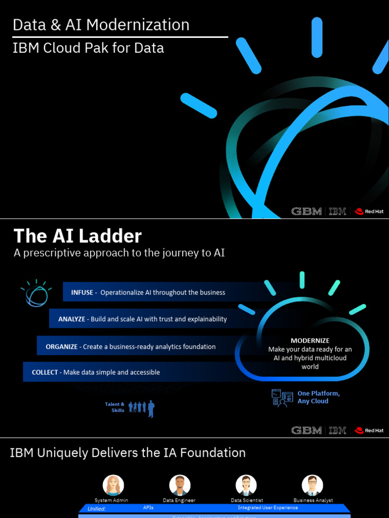 Data AI Modernization - CP4D Overview | PDF | Cloud Computing | Ibm Db2