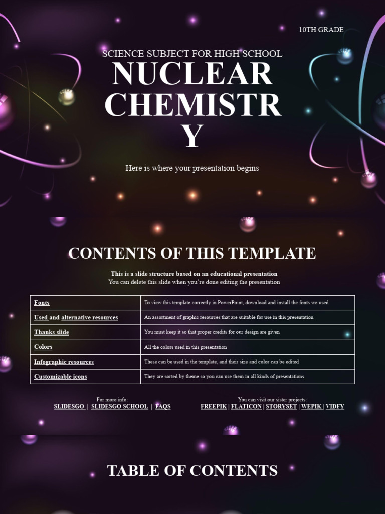 High School Nuclear Chemistry Template | PDF | Planets | Sun