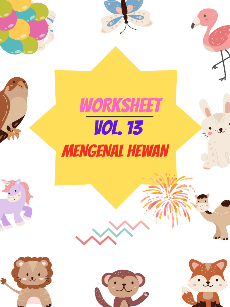 Worksheet Hewan Vol. 13 | PDF