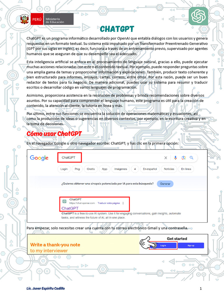 Guía Completa de Uso de ChatGPT | PDF | Inteligencia artificial | Inteligencia (IA) y semántica