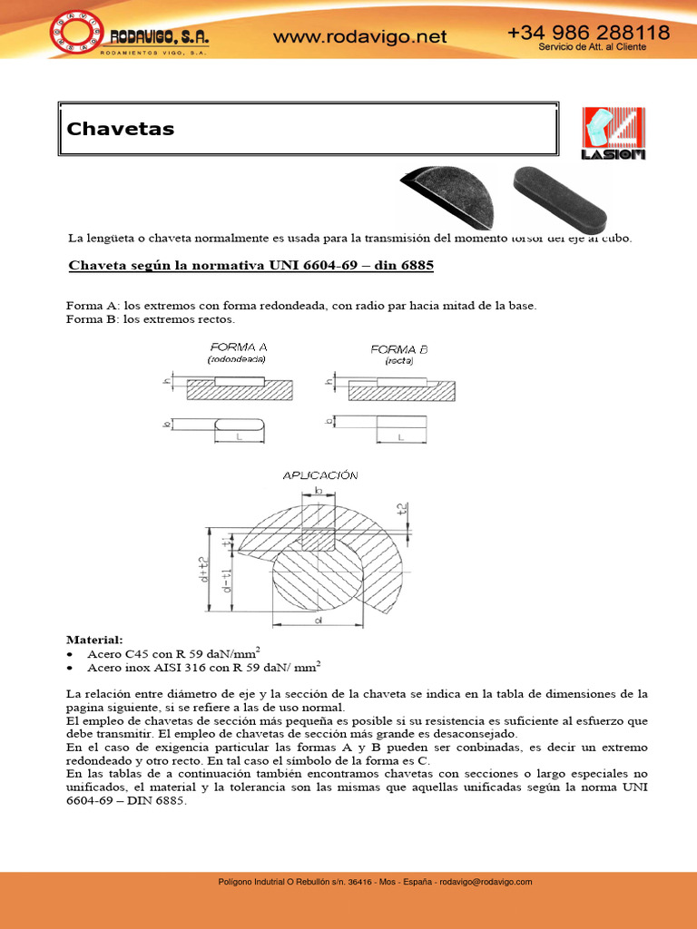 Chavetas | PDF