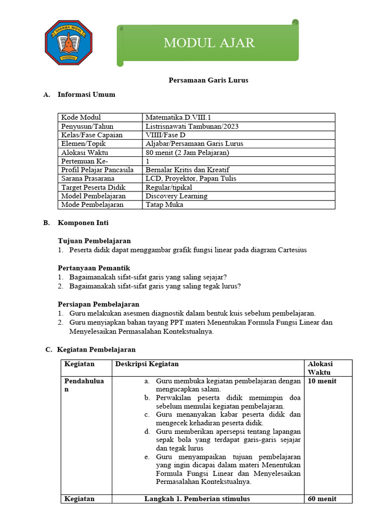 BAB 3.MA - Kelas8 PGL Terbaru | PDF | Metode & Bahan Ajar | Komputer