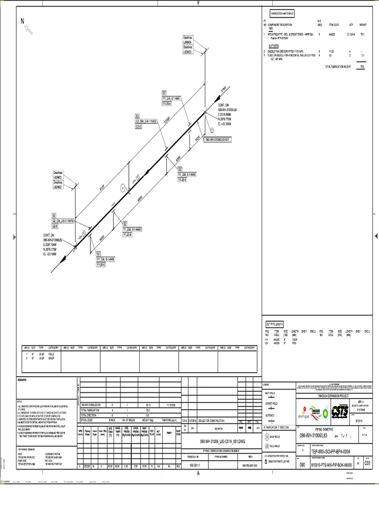 Cont. On: E 2318.848M N 2879.775M EL +23.184M | PDF | Mechanical Engineering | Plumbing