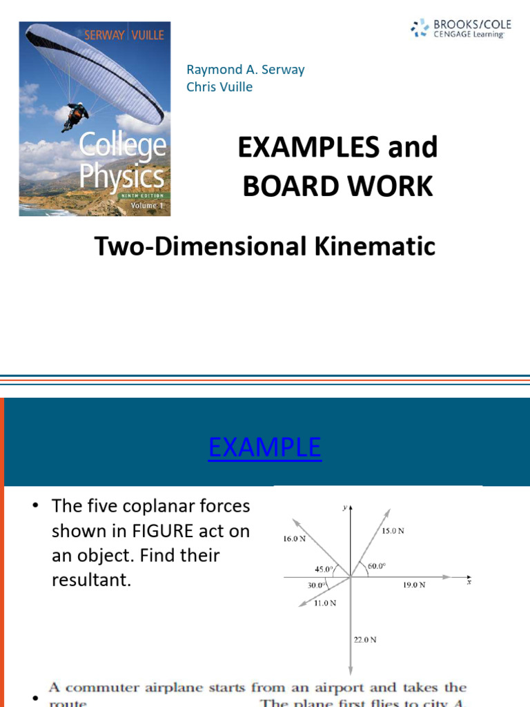 Two Dimensional Kinematics and Newtons - Examples Exercises | PDF Two Dimensional Kinematics and Newtons - Examples Exercises | PDF