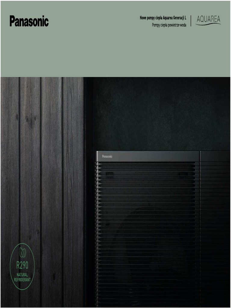 Panasonic Aquarea Serii L - v01!06!23 | PDF