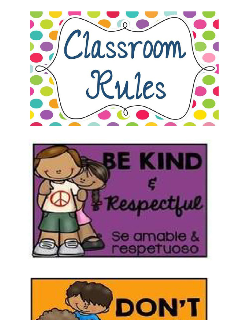Classroom Rules | PDF
