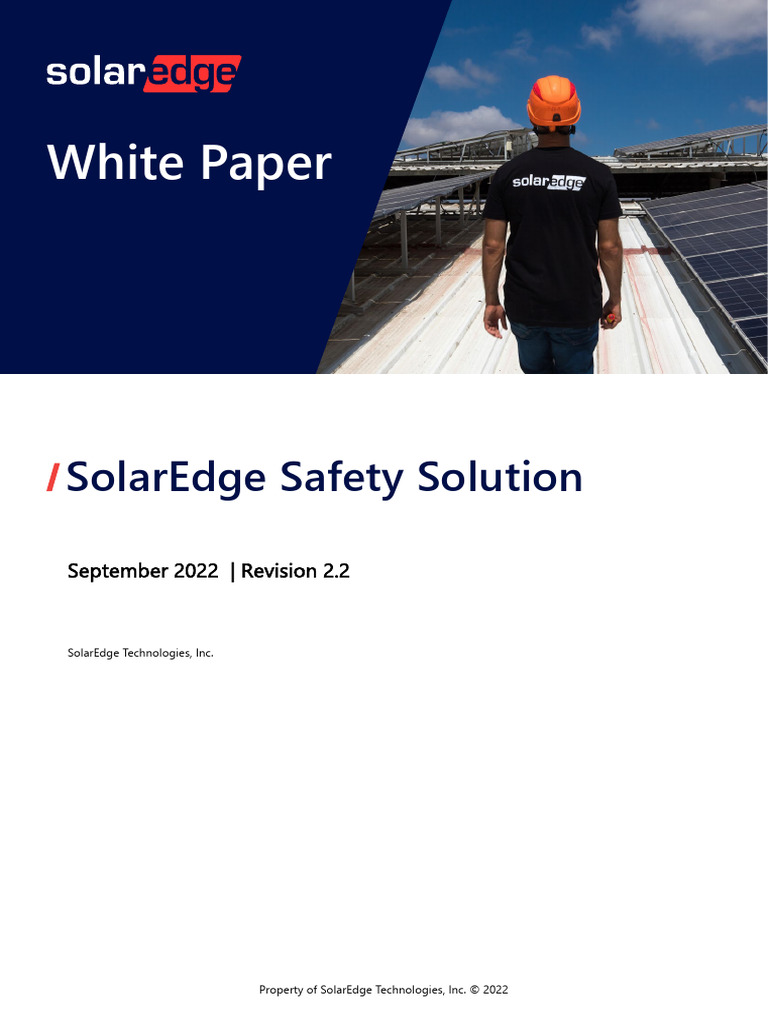 White Paper SolarEdge - Soluções de Segurança SolarEdge | PDF ...