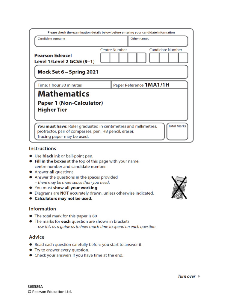 Autumn 2018 Mock Exam Paper 1 | PDF | Teaching Methods & Materials