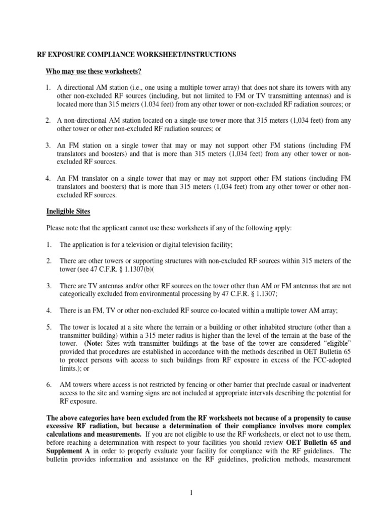 RF Exposure Compliance Instructions | PDF | Antenna (Radio ...